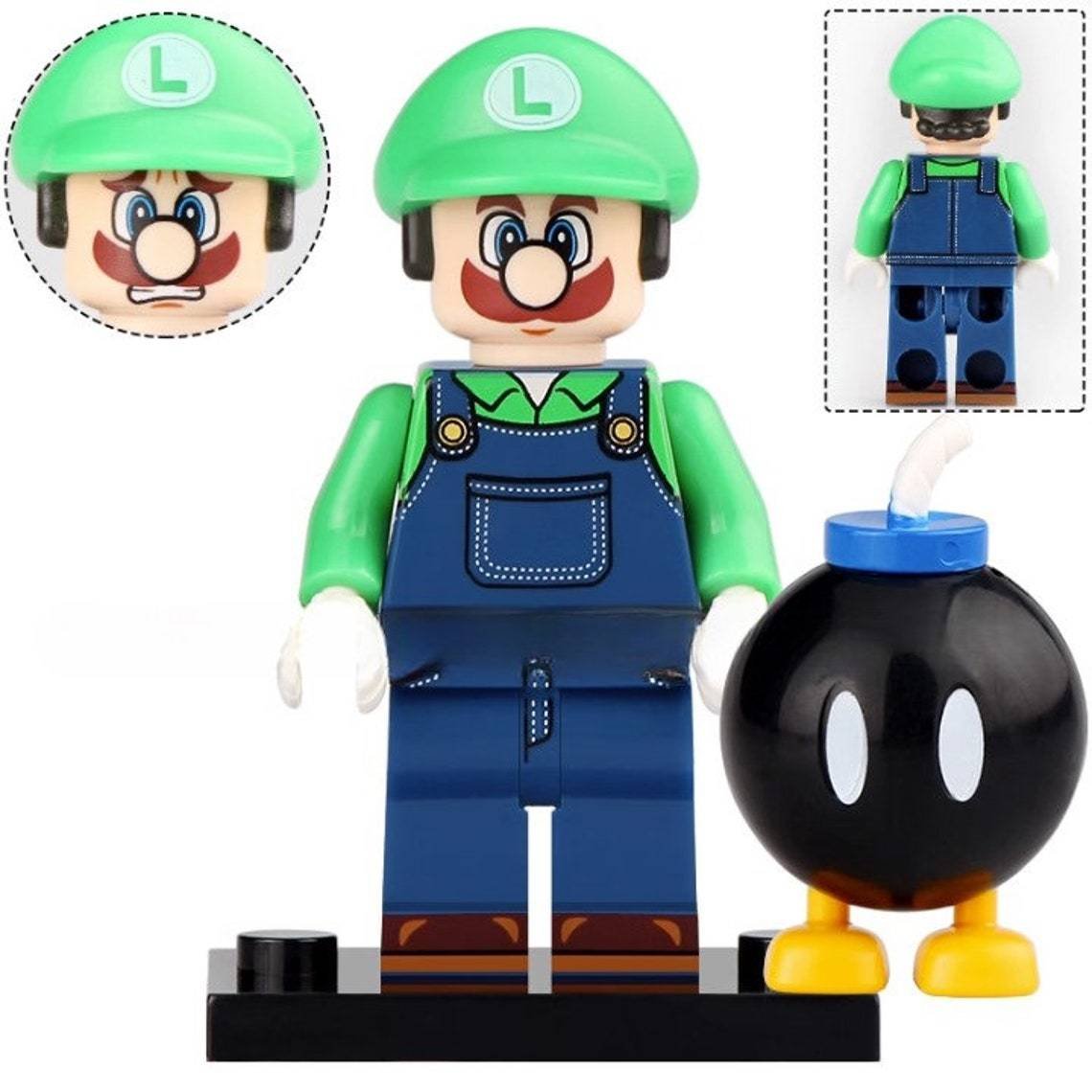 Luigi from Super Mario Custom Minifigure – TMF Figs