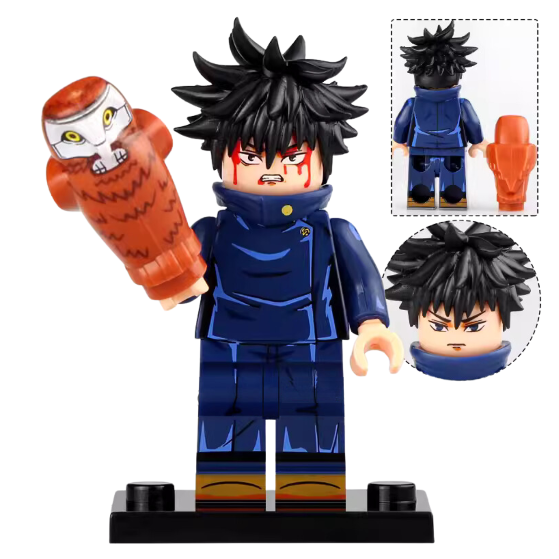 Megumi Fushiguro from Jujutsu Kaisen Custom Anime Minifigure – TMF Figs